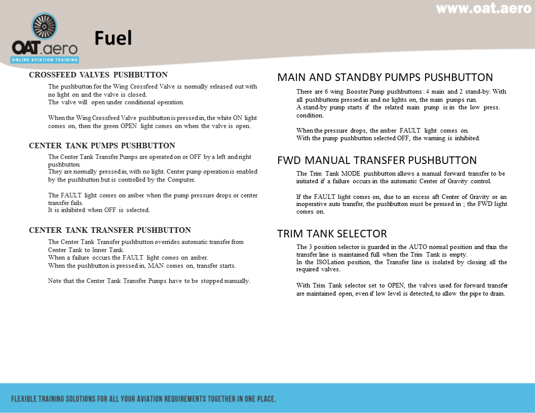 A330 80hr Gen Fam Module 11 Fuel - Online Aviation Training