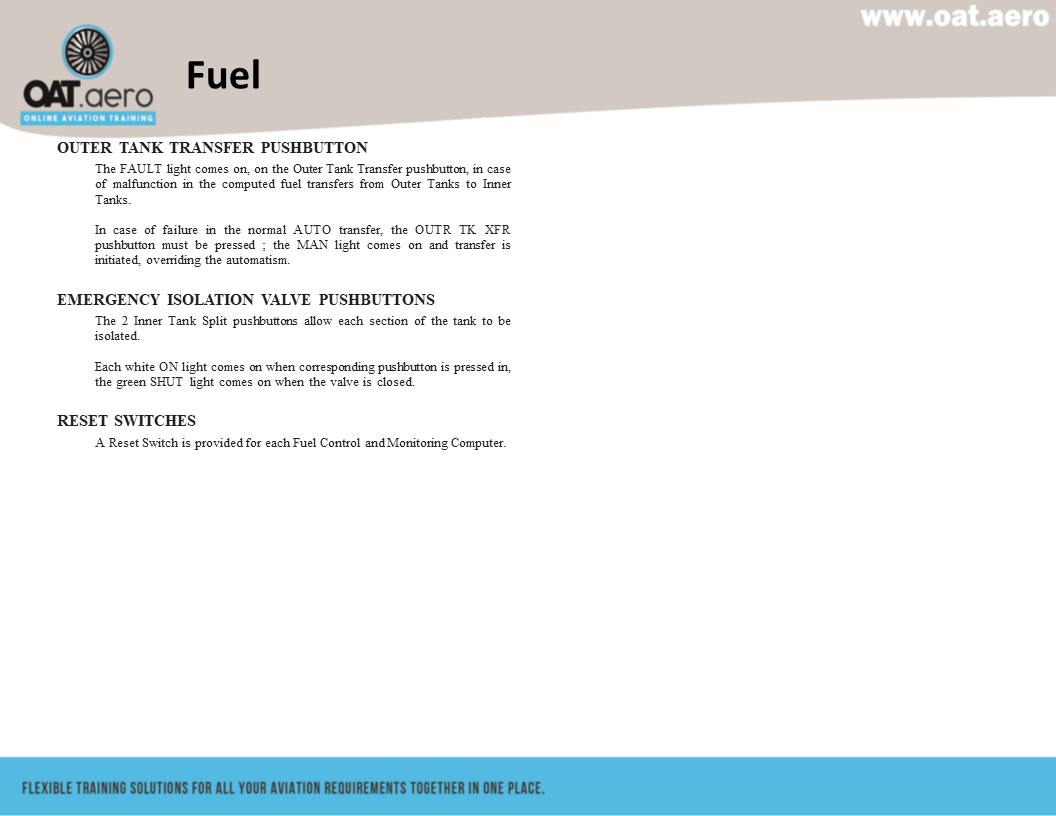 A330 80hr Gen Fam Module 11 Fuel - Online Aviation Training