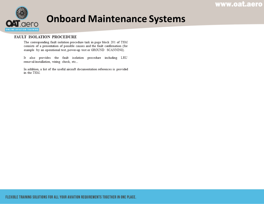 A330 80hr Gen Fam Module 20 Onboard Maintenance - Online Aviation Training
