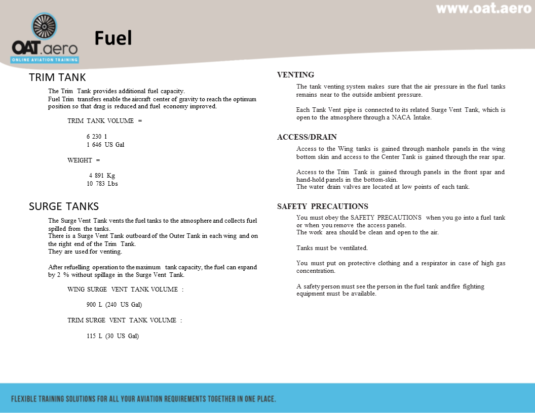 A330 80hr Gen Fam Module 11 Fuel - Online Aviation Training