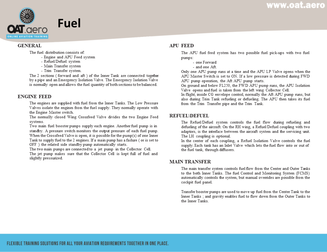 A330 80hr Gen Fam Module 11 Fuel - Online Aviation Training